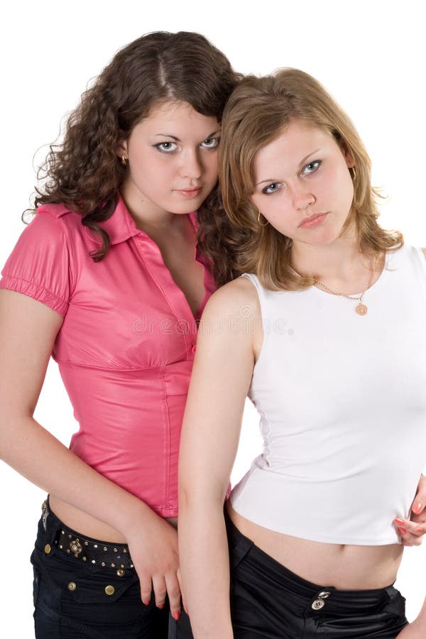 Two beauty young women. stock photo. Image of females - 5530576