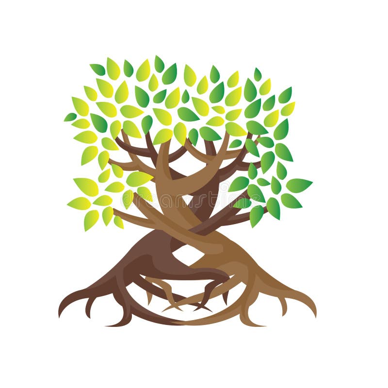 Two became one stock vector. Illustration of plant, unity - 106491830