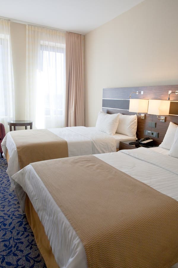 Two bed room stock photo. Image of bedroom, room, service - 18997542