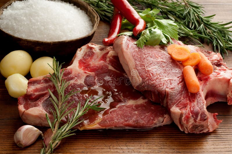 Two beef steack stock image. Image of rosemary, dining - 12706515