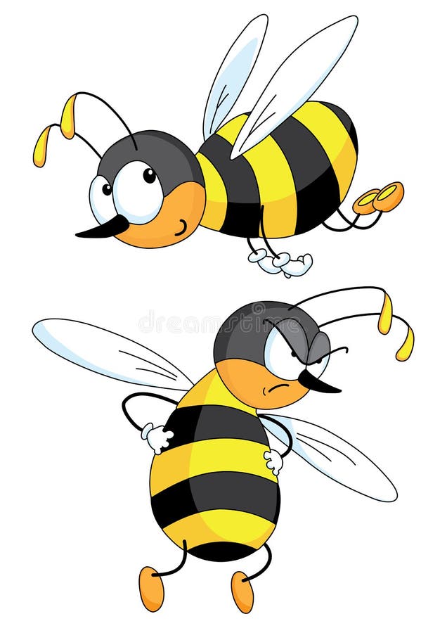 Bees stock vector. Illustration of stylized, insect, honey - 13737276
