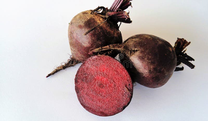 Two beets and one in half stock image. Image of rich - 128840727