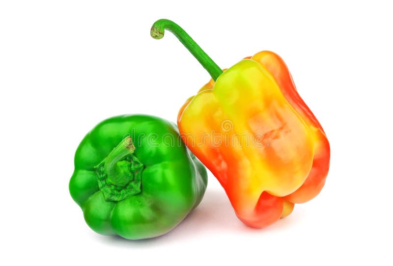 Two bell peppers stock photo. Image of paprika, mediterranean - 32397314