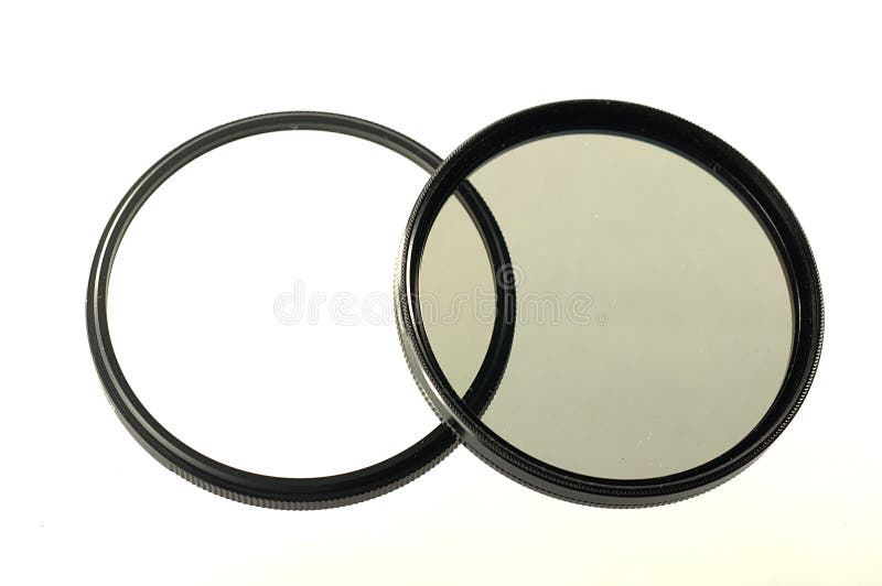 Two Big Photo-filters for Lens Stock Photo - Image of abstract, lens ...