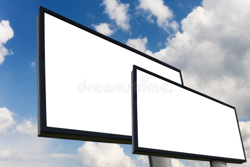 Outdoor billboards stock image. Image of display, advert - 14742415