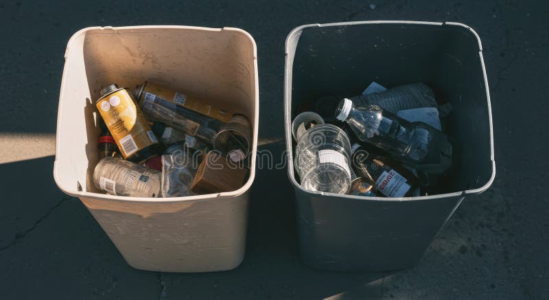 Community Recycling Effort Promotes Zero Waste Principles Stock ...