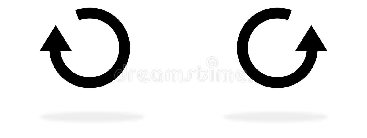 Arrows Counterclockwise Stock Illustrations – 571 Arrows ...