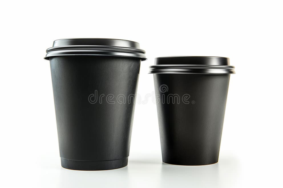Two Black Cups Together stock illustration. Illustration of symmetric ...