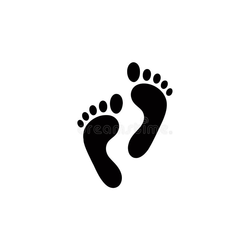 Two black footprints stock photo. Illustration of imprint - 386490300