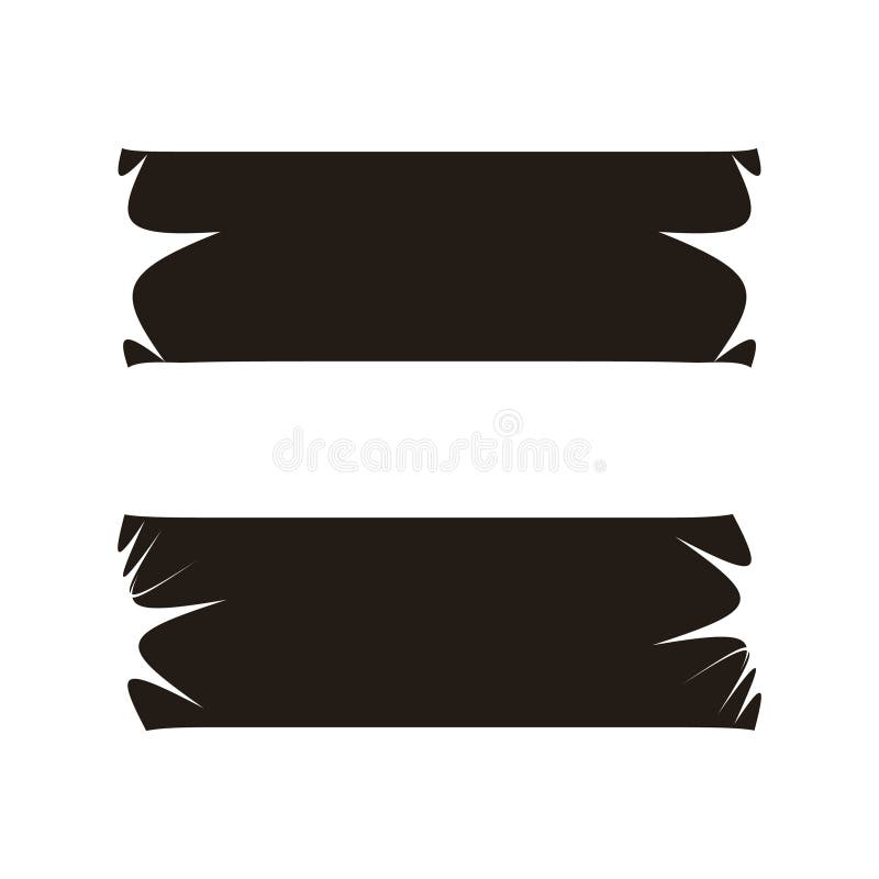 Two Black Grunge Torn Tape Strips Texture Strips Banner Ribbon Texture ...