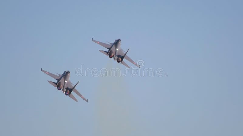 Six Military Fighter Jets Flying in the Sky and Performing a Show ...