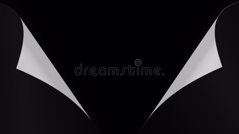 Two Black Pages Turned Inside Out on with Alpha Channel Stock Footage ...