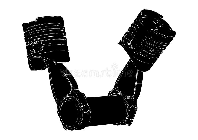 Black Pistons Stock Illustrations – 881 Black Pistons Stock ...