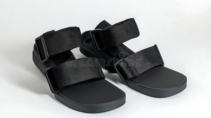 Two Black Sandals Strap Side Stock Photos - Free & Royalty-Free Stock ...