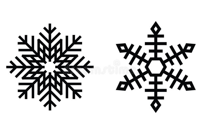 Snowflake Emblem Seasonal Winter Symbol Stock Illustration ...