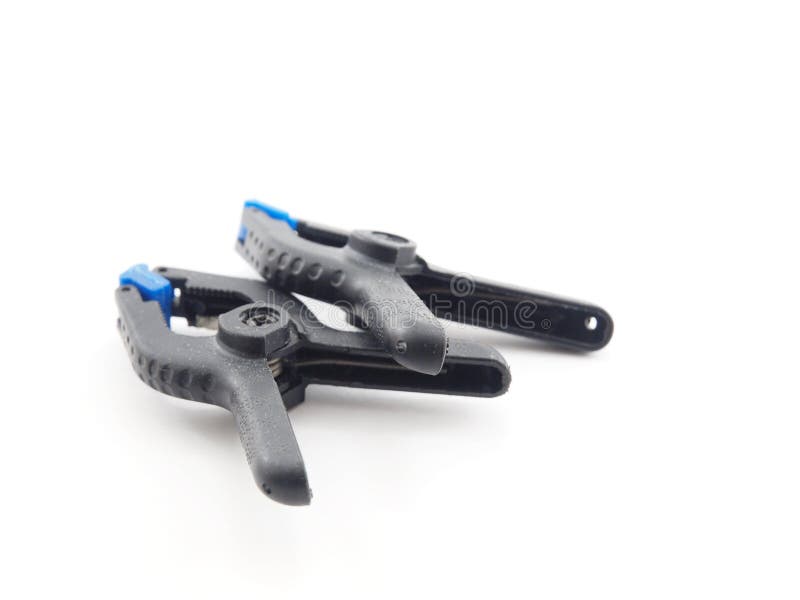 Spring Clamps With Rubber Coating Stock Photo - Image of large, macro ...