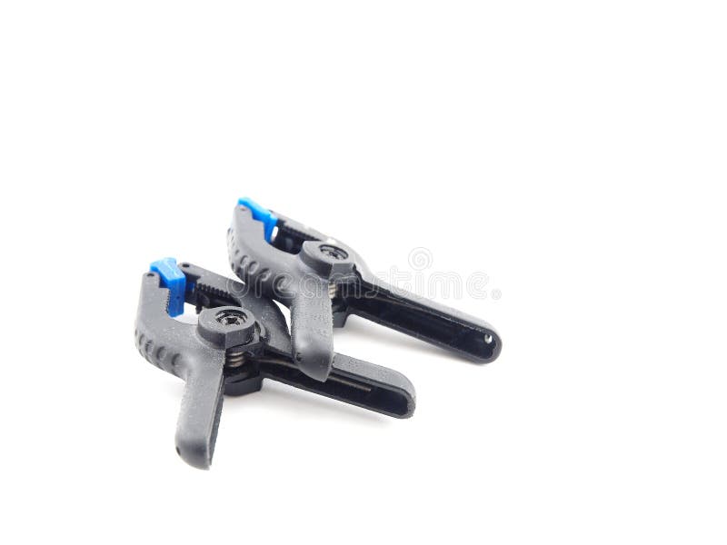 Spring Clamps With Rubber Coating Stock Photo - Image of large, macro ...