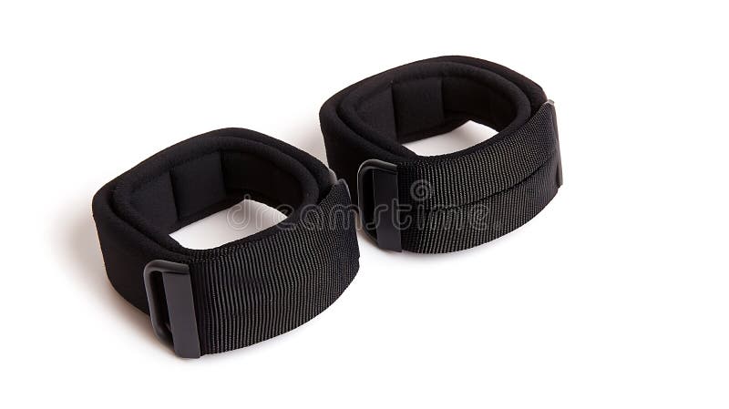 Two Black Straps with a Black Band Stock Illustration - Illustration of ...