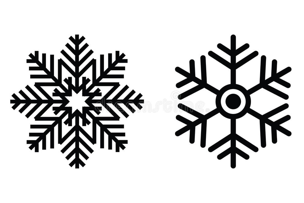 Chill Frost Snowflake Logo Cool Weather Emblem Stock Illustration ...
