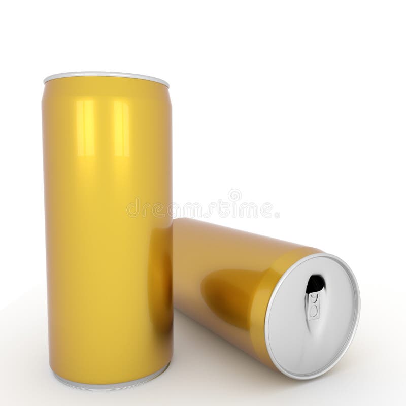 Yellow cans stock illustration. Illustration of bottled - 47295375