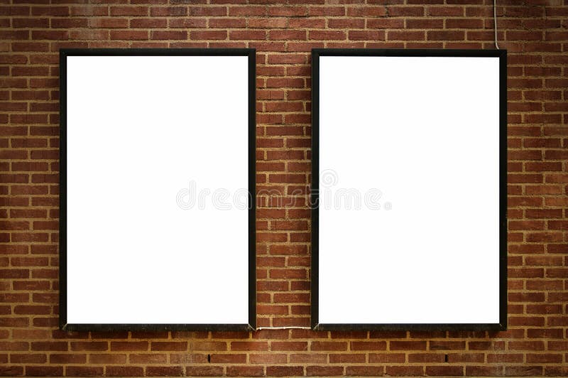 Two blank boards stock photo. Image of business, blank - 25850498