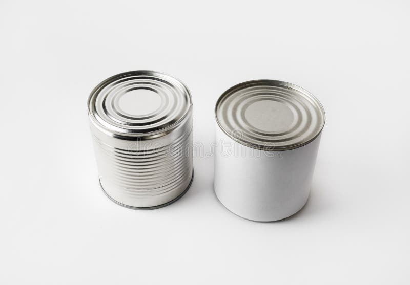 Food tin cans stock image. Image of cylinder, blank - 126157335