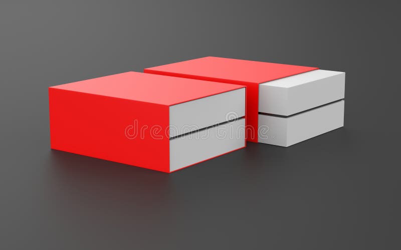 Two blank packages stock illustration. Illustration of pack - 174176567