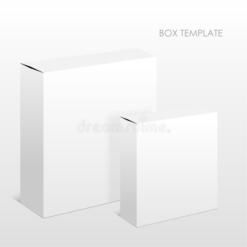 Blank Mock-up Box stock illustration. Illustration of livery - 6034782