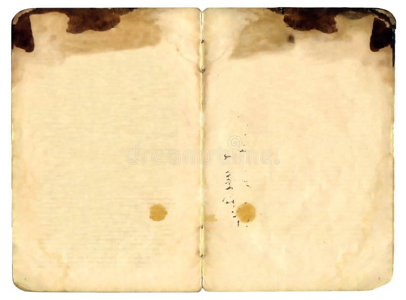 Two Blank Pages in Old Book Stock Image - Image of grunge, colors: 5650929