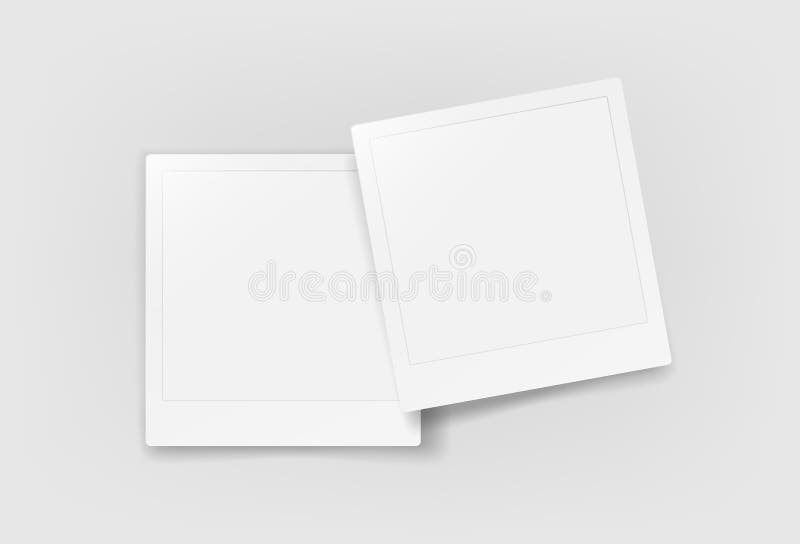 Two blank paper frames stock vector. Illustration of realistic - 221021085