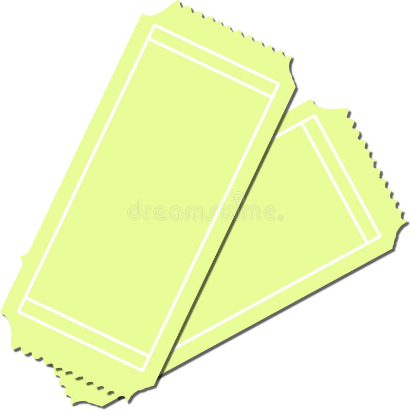 Blank Ticket stock vector. Illustration of night, ticket - 5309690