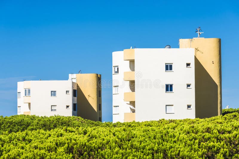 Two blocks of apartments stock image. Image of structure - 58894151