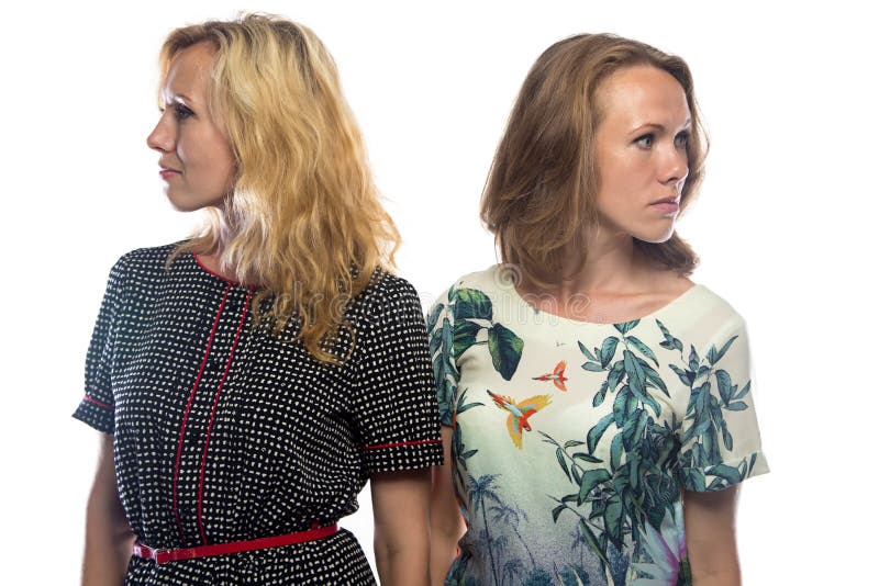 Two Blond Women Looking Different Sides Stock Photos - Free & Royalty ...
