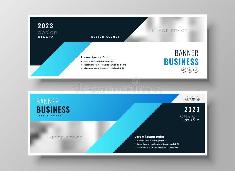 New Corporate Banners Watercolor Business Template - Free Vector Stock ...