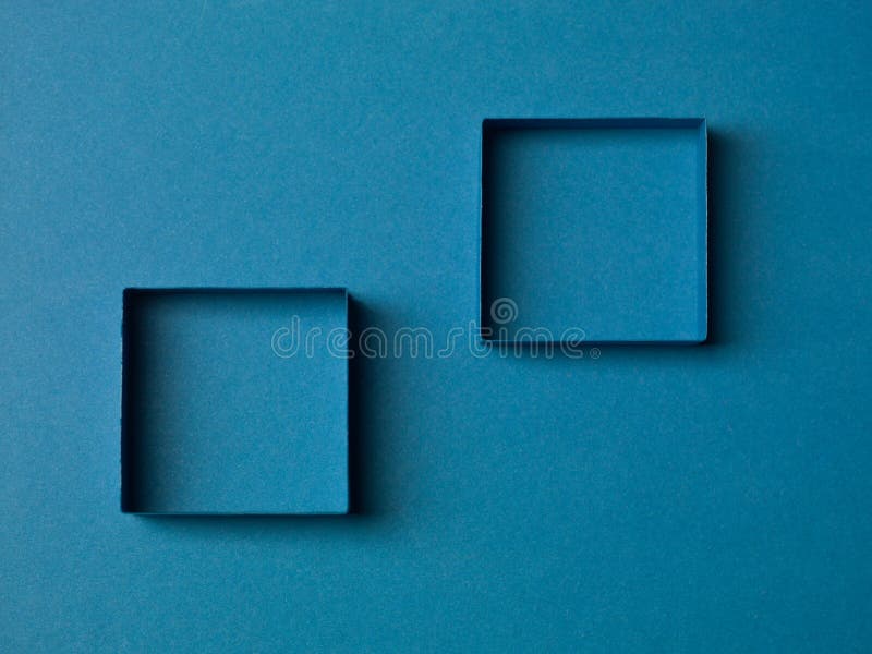 Two blue frames stock photo. Image of infographics, minimal - 208206792