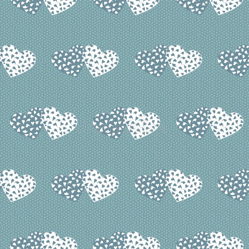 Two blue hearts background stock vector. Illustration of couple - 36115185