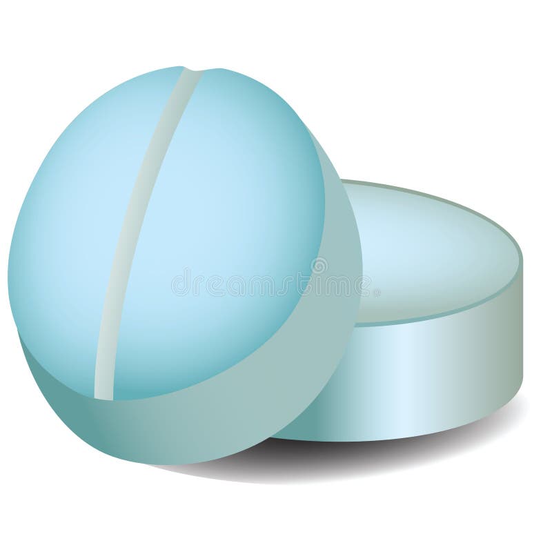 Two blue pills stock vector. Illustration of overdose - 32288816