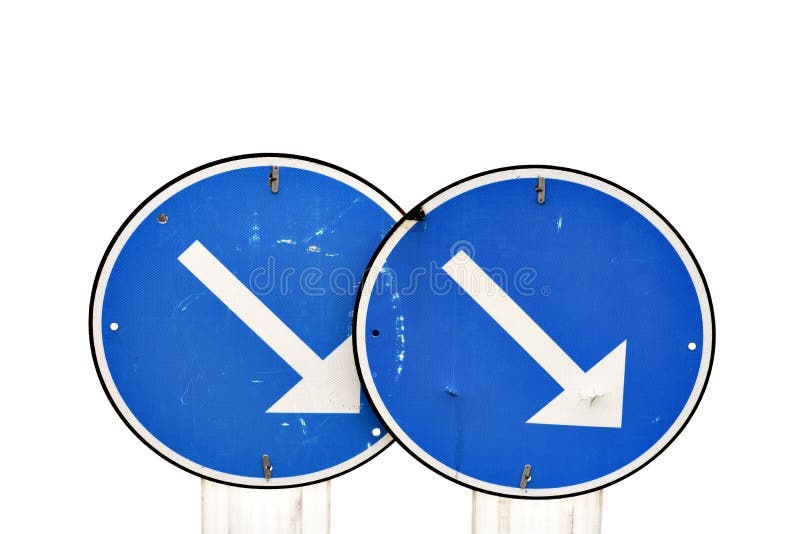 Two blue road signs stock photo. Image of signs, traffic - 27898856