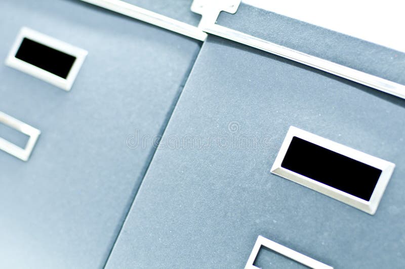 Two blue storage boxes stock photo. Image of colourful - 4152396