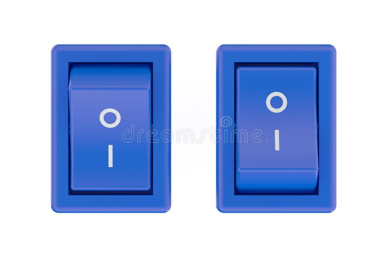 Two blue switch stock illustration. Illustration of sign - 56038188
