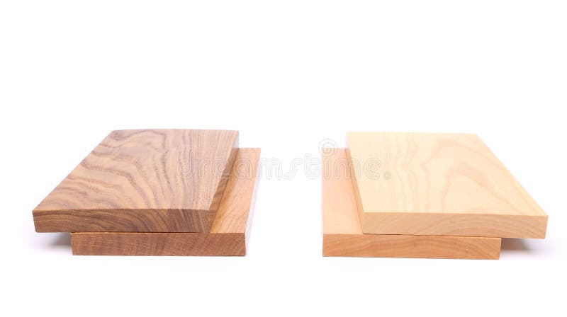 Two Boards (acacia, Oak) and Two Boards Stock Photo - Image of build ...