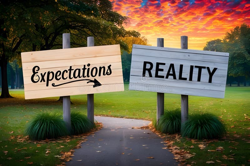 Two Boards with a Background of a Park, a Concept of Business Lessons ...