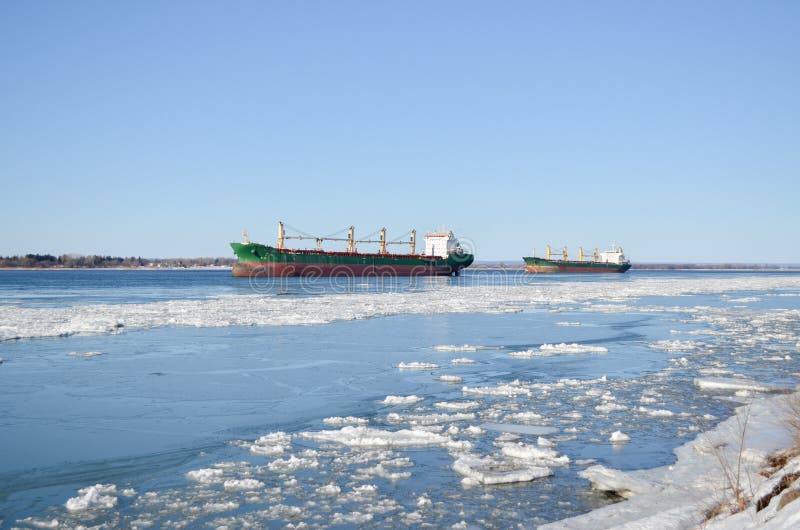 Iced River Bridge on the Polar Circle Stock Photo - Image of travel ...