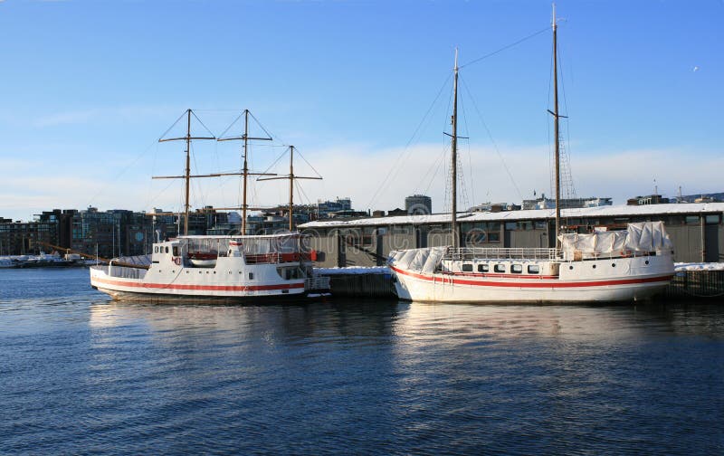 Two boats stock image. Image of clouds, harbor, boat - 13331101