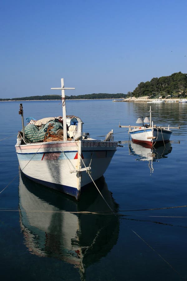 Two boats in the sea stock image. Image of shore, ideal - 954879