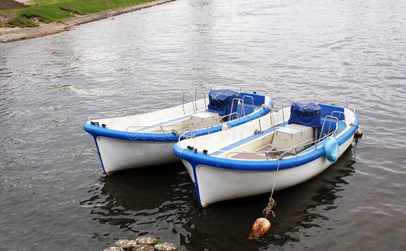 Two boats on the water. stock photo. Image of yacht, shore - 6892902