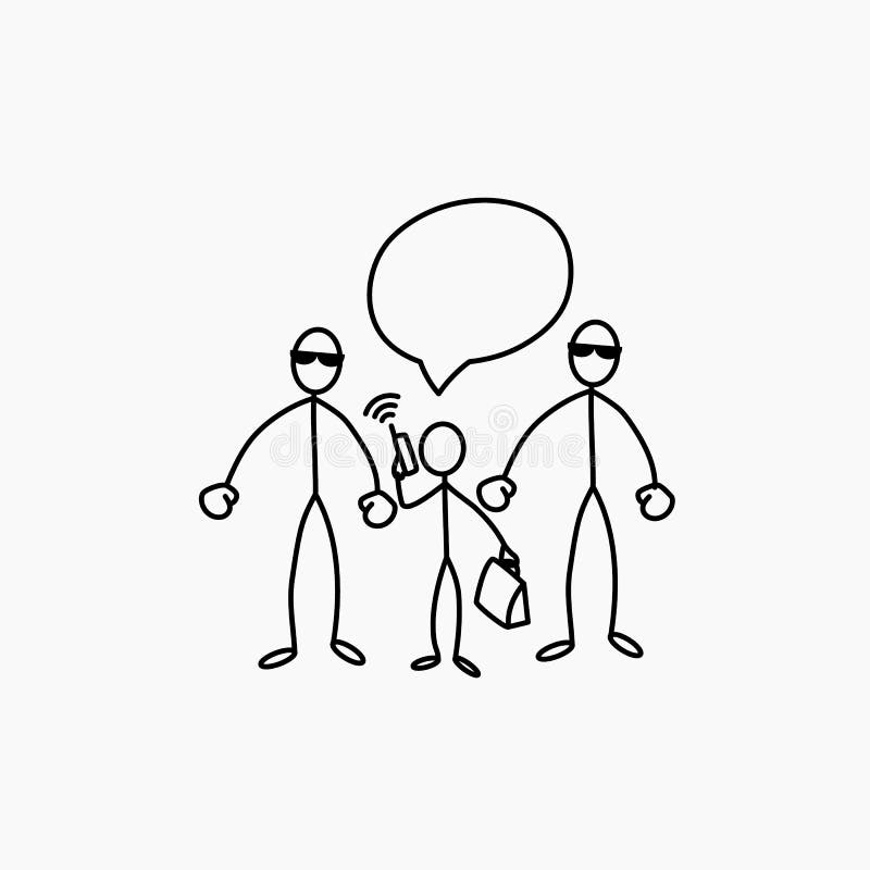 Stick Figure Security Guard Stock Illustrations – 111 Stick Figure ...