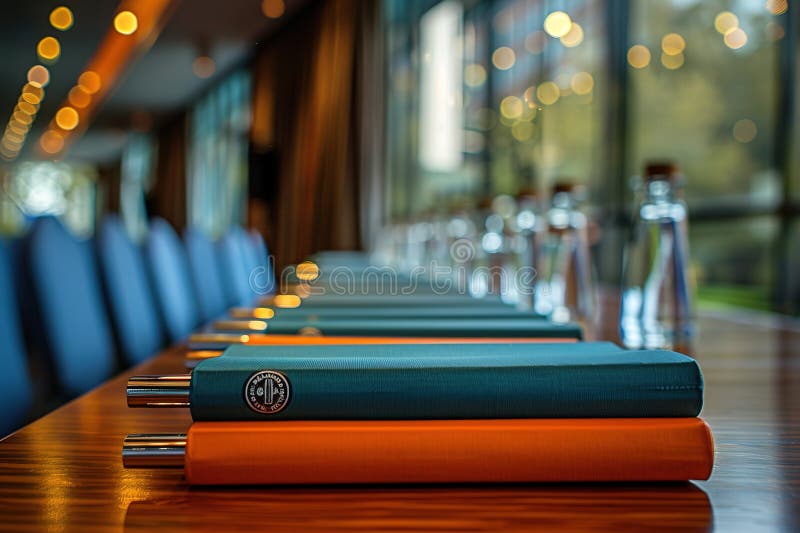 Two Books Stacked on Top of Each Other on a Table Stock Illustration ...