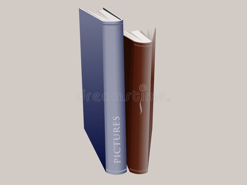 Two Books Visual stock illustration. Illustration of blue - 320375
