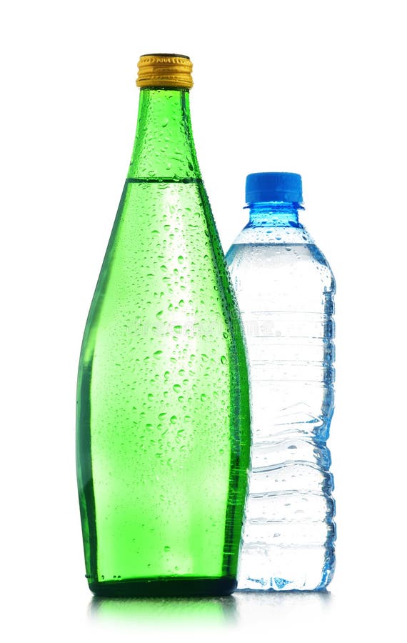 Two Bottles Of Mineral Water Stock Photo - Image of clean, dehydration ...